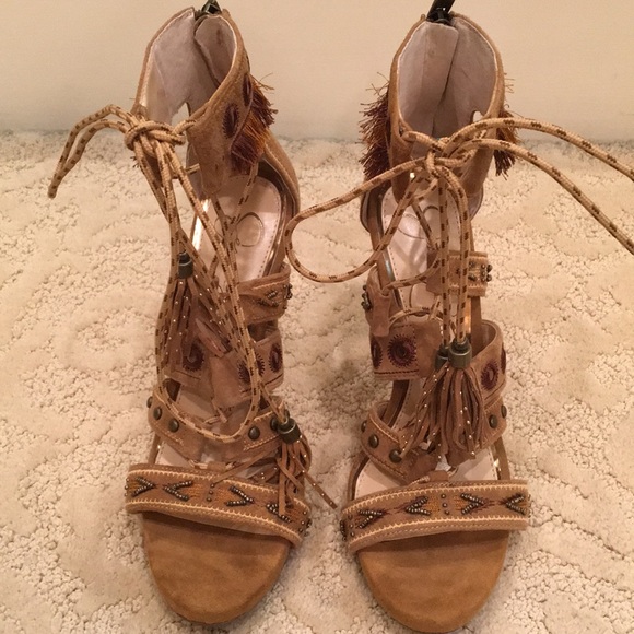 Jessica Simpson | Shoes | Jessica Simpson Suede Lace Up Shoes | Poshmark